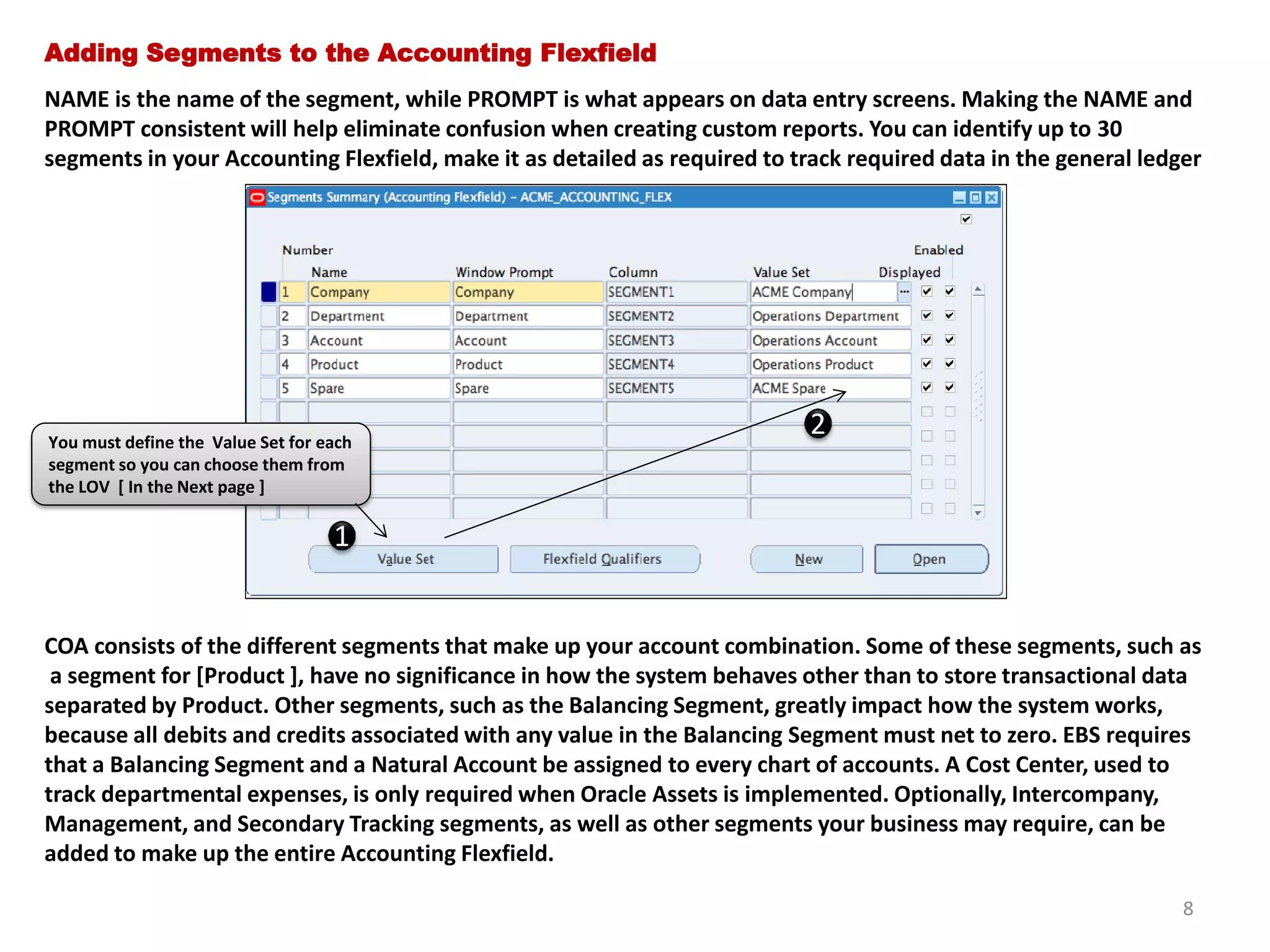 Oracle Financials R12 - GL STEP 1 - Chart Of Accounts | PDF