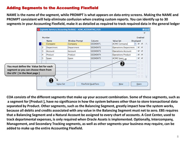 Oracle Financials R12 - GL STEP 1 - Chart Of Accounts | PDF | Business ...