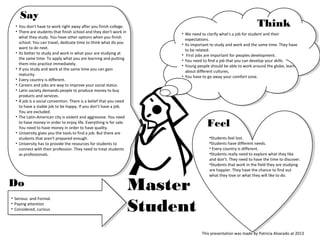 Empathize and Define: Redesign the path school-job | PPT