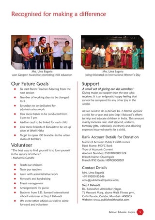 Step 1 Balwadi - 6 years journey | PDF