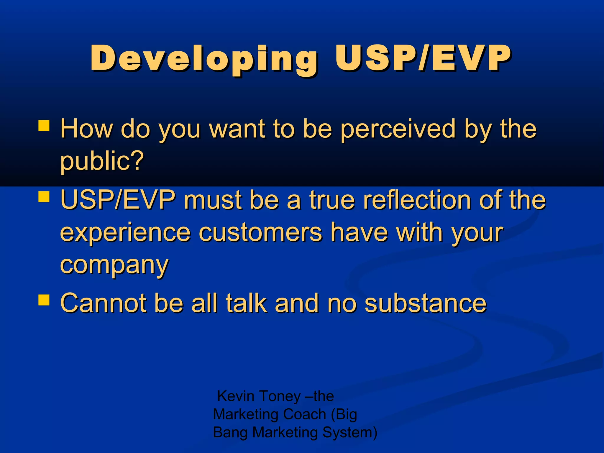 How To Develop Your USP (Unique Selling Proposition) | PPT