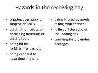 Step 1 receiving bay | PPTX