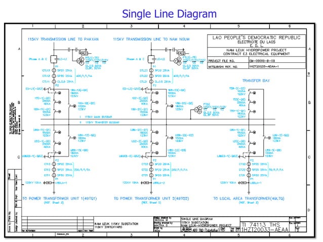 Step1 Single Line Diagram | PPTX