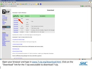 Step2 download and load 7-zip and win mds applications | PPT