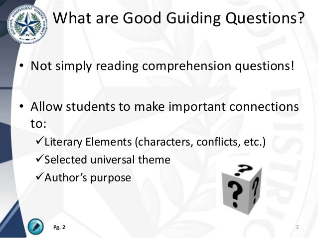 Step 3- Developing Guiding Questions