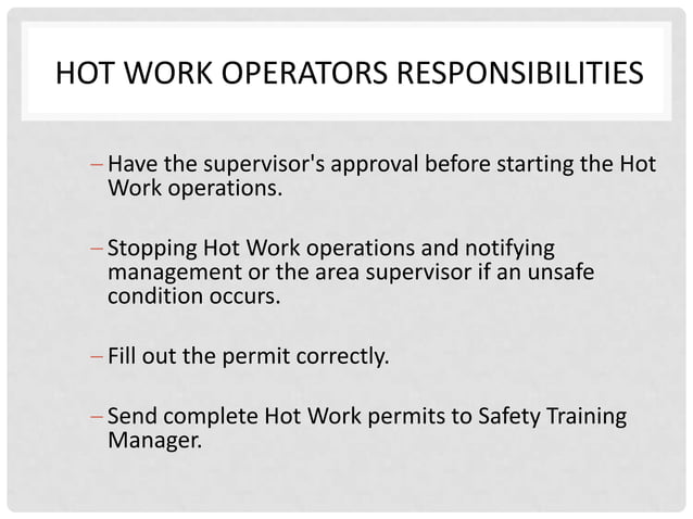 Step 3 duties and fire watch | PPTX | Indoor Environmental Quality ...