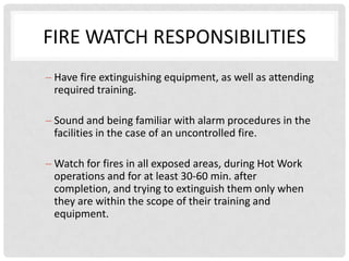 Step 3 duties and fire watch | PPT
