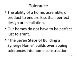 Moisture Management - Step 6 of The Seven Steps of Building a Synergy ...
