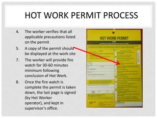 Step 6 hot work permit | PPTX | Careers
