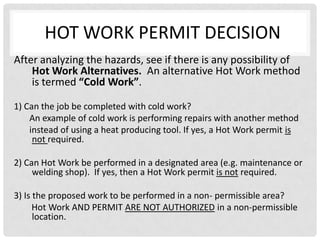 Step 6 hot work permit | PPTX