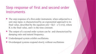 Step and ramp response of first and second order instruments_MUWUSHA ...