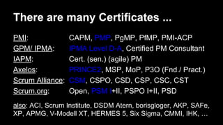 Step aside i'm certified! - Professional certification in Project ...