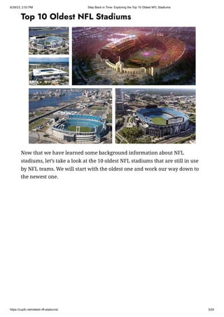 Step Back in Time_ Exploring the Top 10 Oldest NFL Stadiums.pdf
