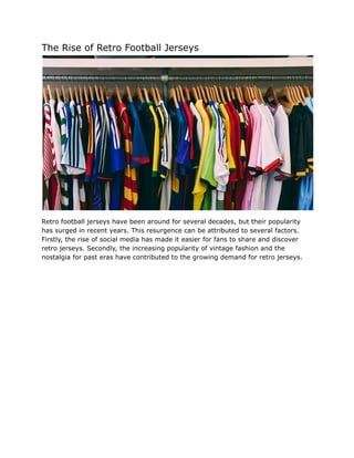 Step Back in Time_ The Timeless Appeal of Retro Football Jerseys.pdf
