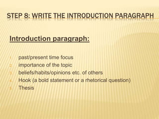 Step by step essay | PPTX