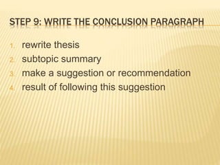 Step by step essay | PPTX