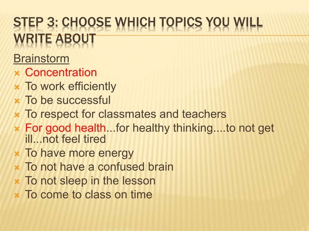 Step by step essay | PPT