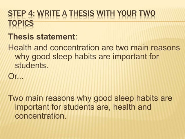 Step by step essay | PPT