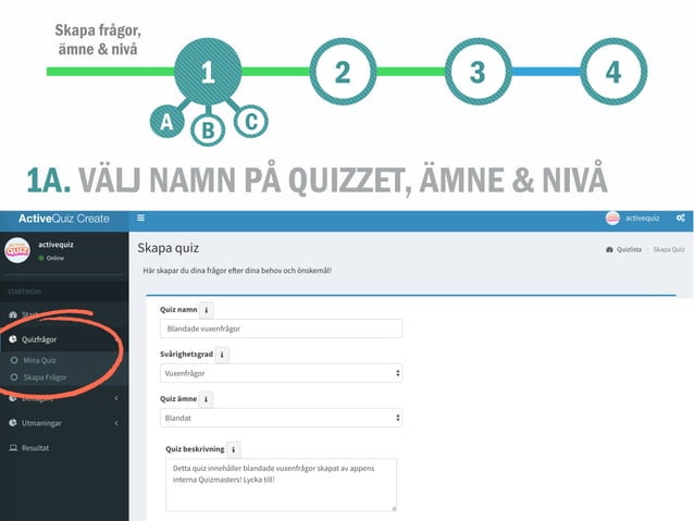 Skapa quizutmaningar - Steg för steg | PPT