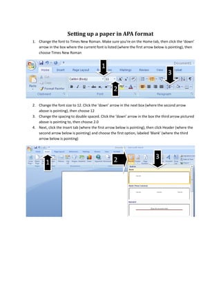 Step by Step APA Format | PDF