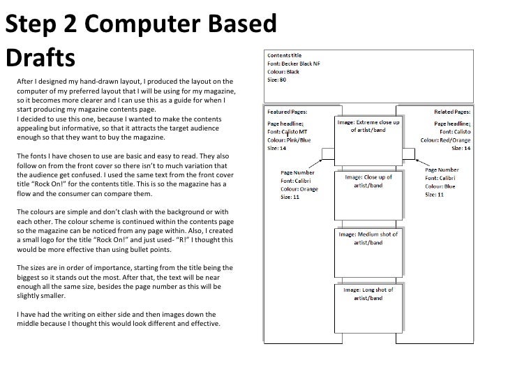 Step by step contents