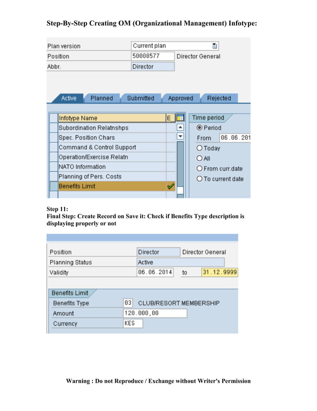 Step by step_create_om_infotype | PDF | Technology & Computing