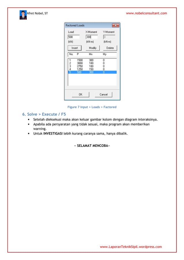 Step by step desain kolom menggunakan software pca col | PDF