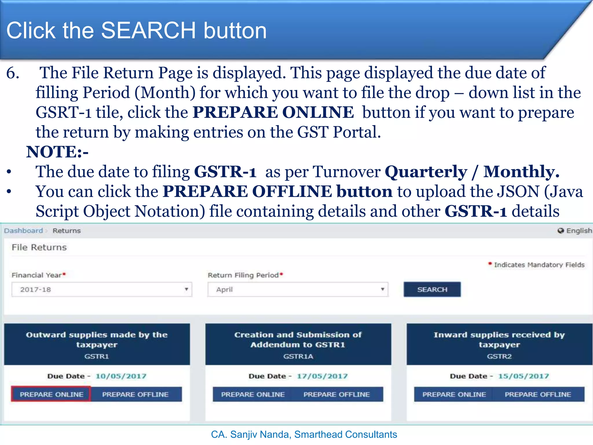 GSTR-1 PPT Filling Step by Step | PPTX
