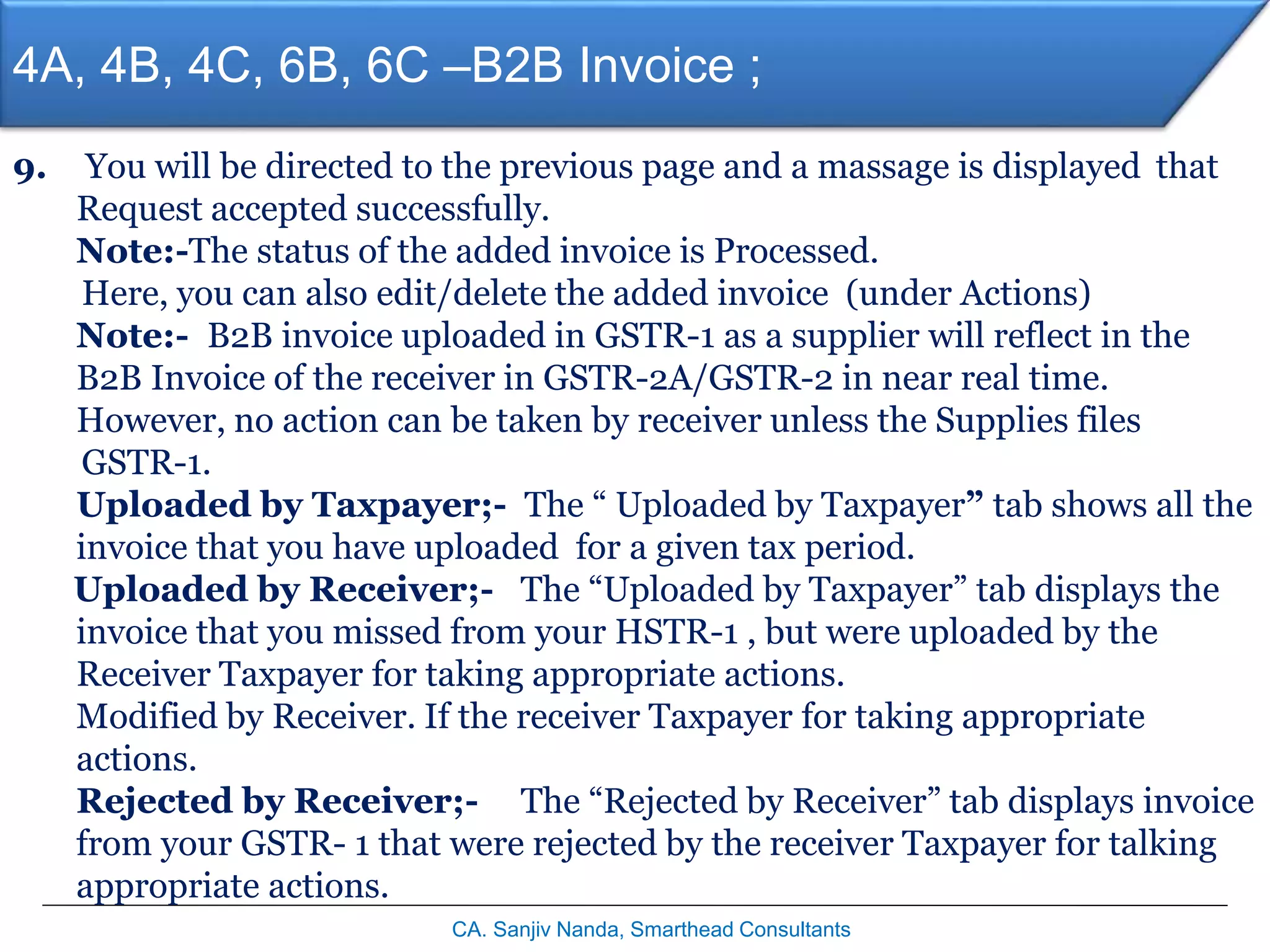GSTR-1 PPT Filling Step by Step | PPTX