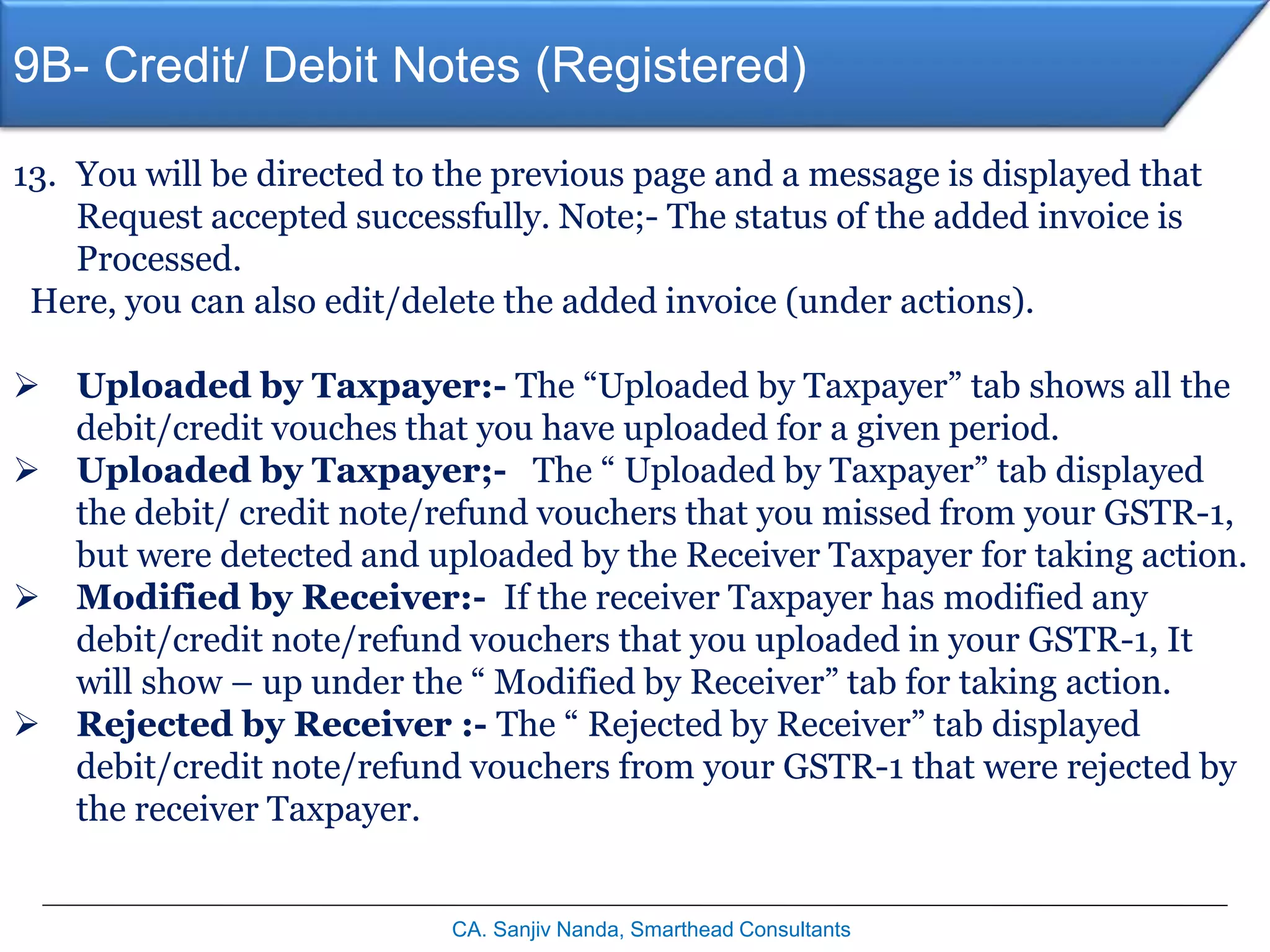 GSTR-1 PPT Filling Step by Step | PPTX
