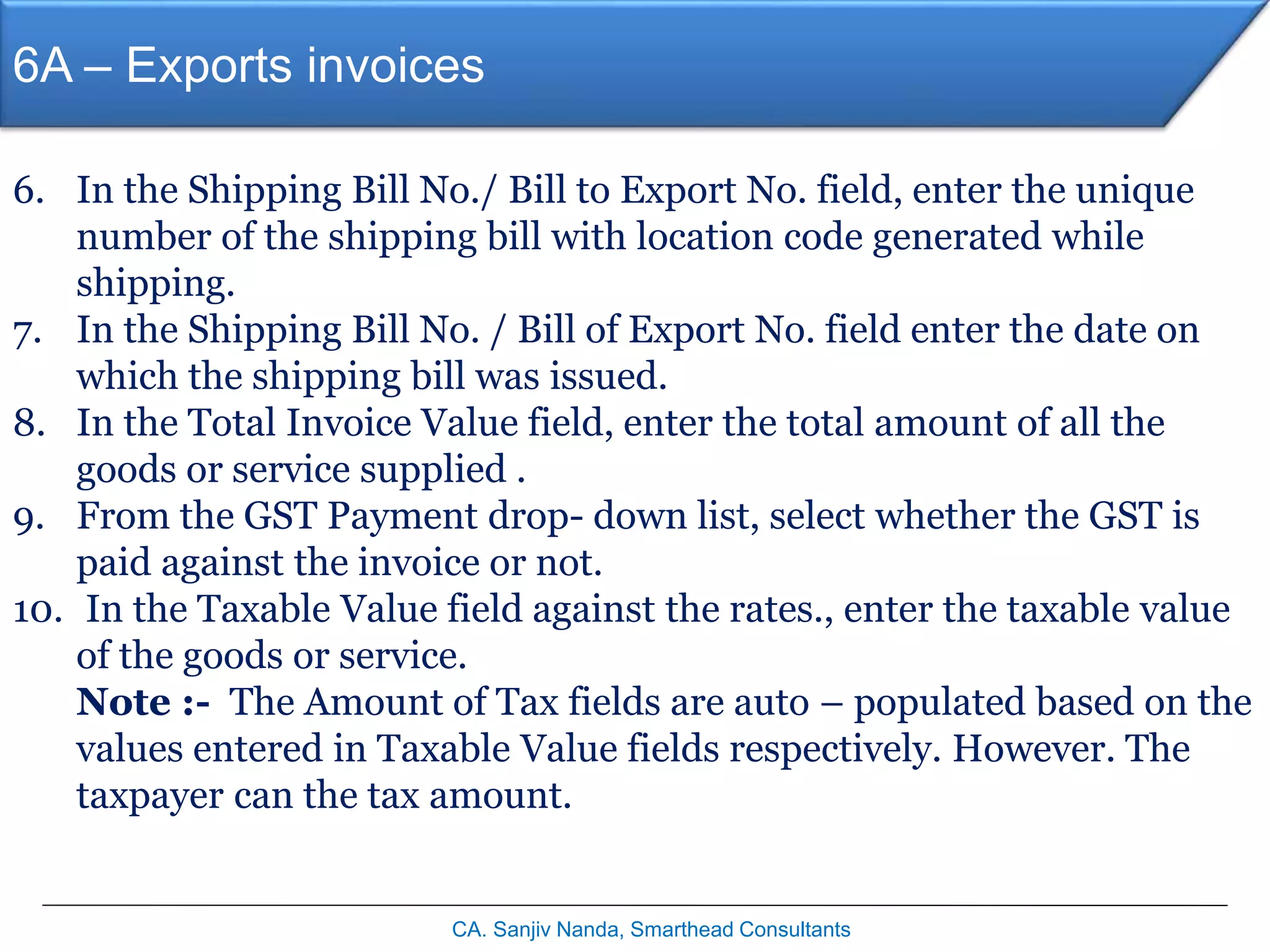 GSTR-1 PPT Filling Step by Step | PPTX