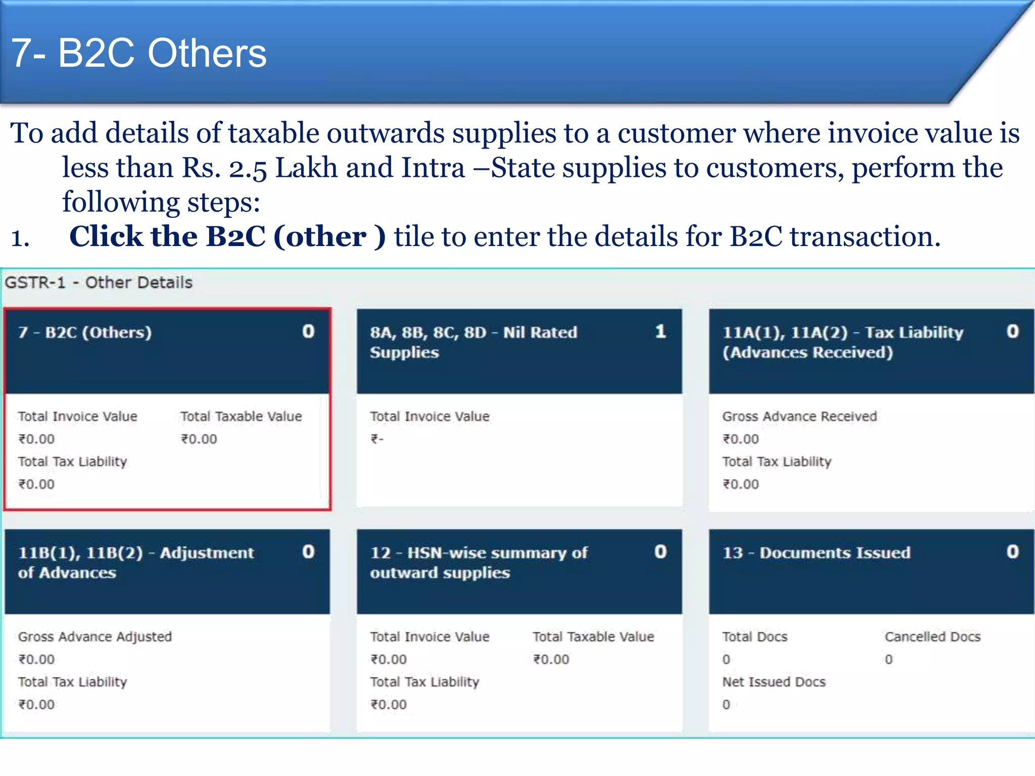 GSTR-1 PPT Filling Step by Step | PPTX