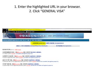 Step-by-step guide to travel visa application for Taiwan | PDF