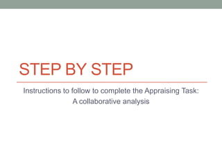 Step by step for collaborative writing | PPT