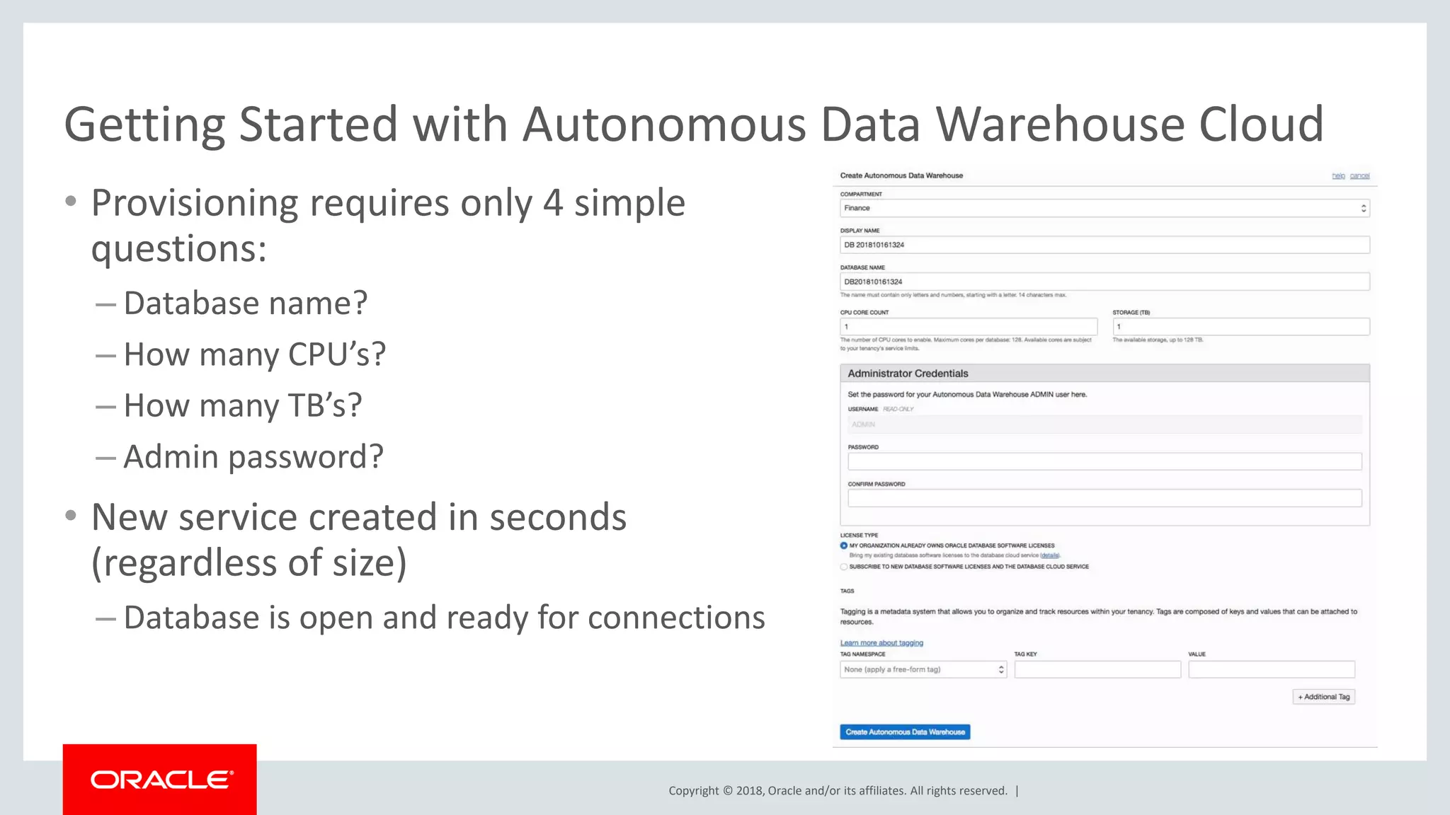 Autonomous Data Warehouse | PDF