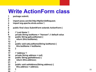Step By Step Guide For Buidling Simple Struts App | PPT