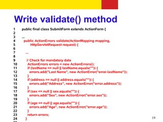 Step By Step Guide For Buidling Simple Struts App | PPT
