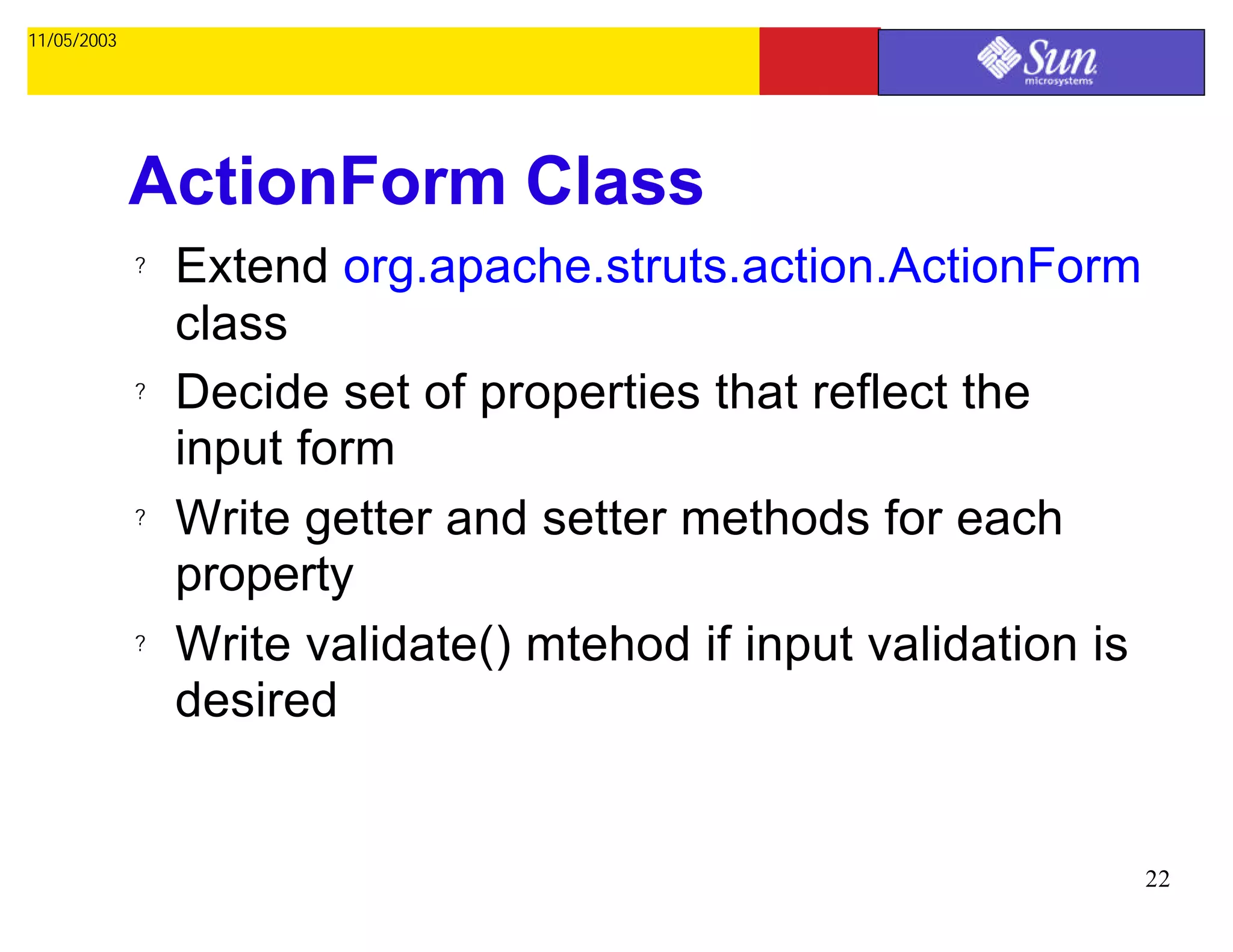 Step by Step Guide for building a simple Struts Application | PPT