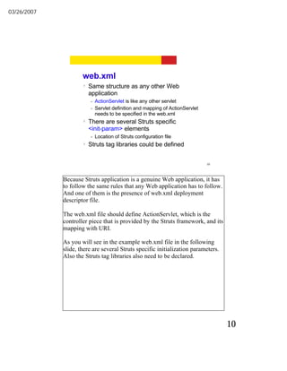 Step By Step Guide For Buidling Simple Struts App Speakernoted | PDF