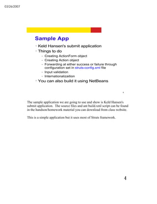 Step By Step Guide For Buidling Simple Struts App Speakernoted | PDF