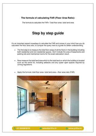 Step By Step Guide For How To Calculate Floor Area Ratio.pdf