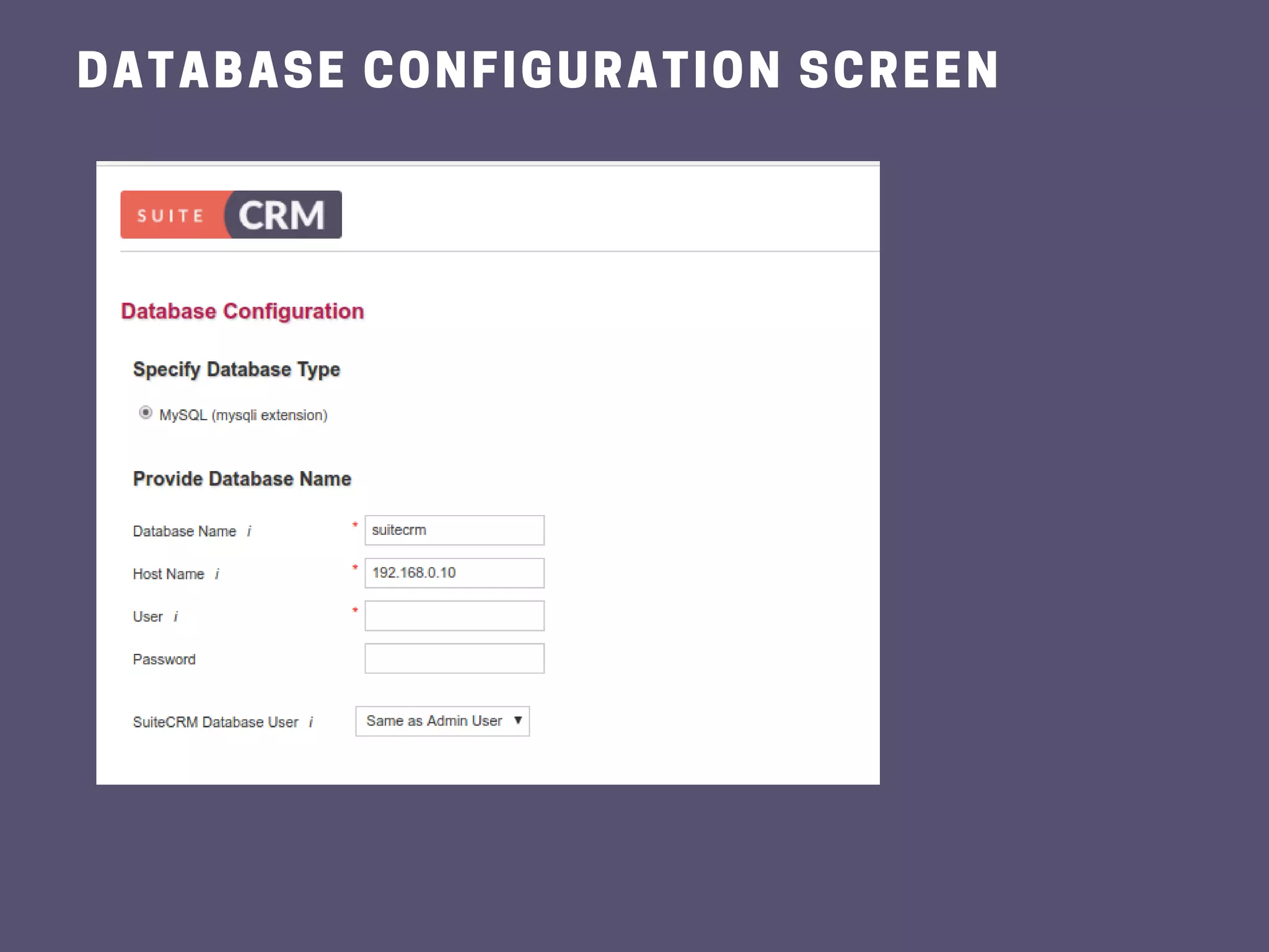 Step by step guide for suite crm installation | PPT
