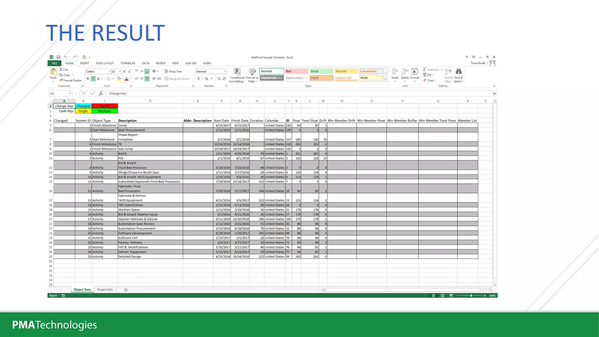 How to Import/Export a Schedule between NetPoint and Microsft Excel | PDF