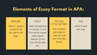 Step by step guide on essay format in APA for beginners | PPT