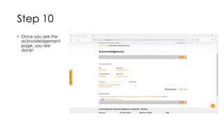 Guide to filing RORC - by Andrew de Souza | PDF
