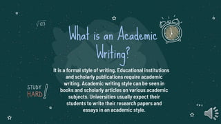 Step by Step Guide to Academic Writing | PPT