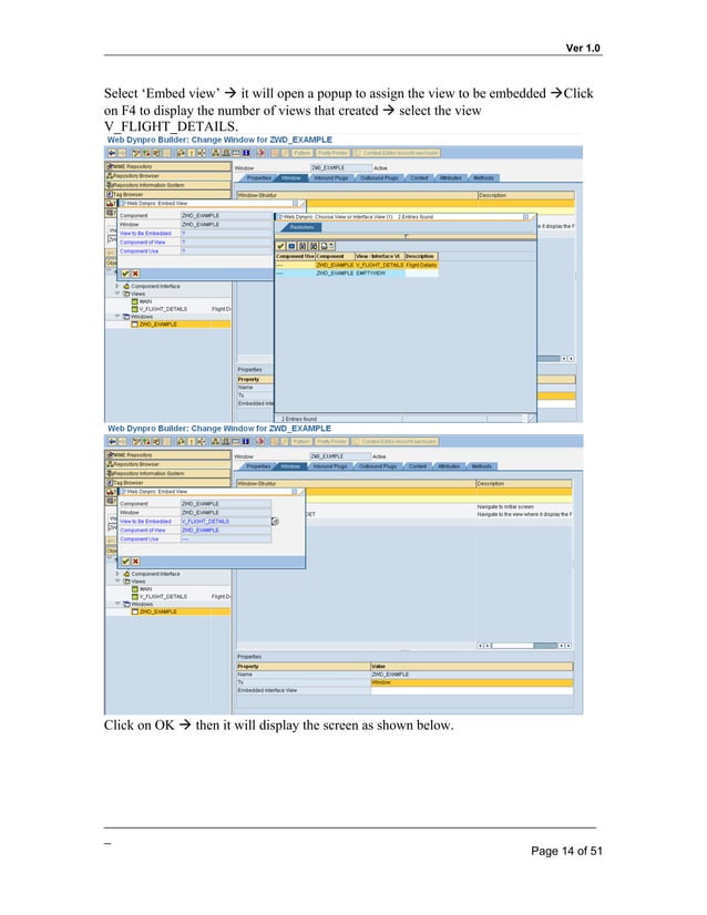 Step by step guide to basic web dynpro abap | PDF