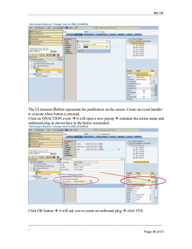 Step by step guide to basic web dynpro abap