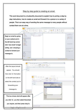 Step by step guide to creating an email | PDF