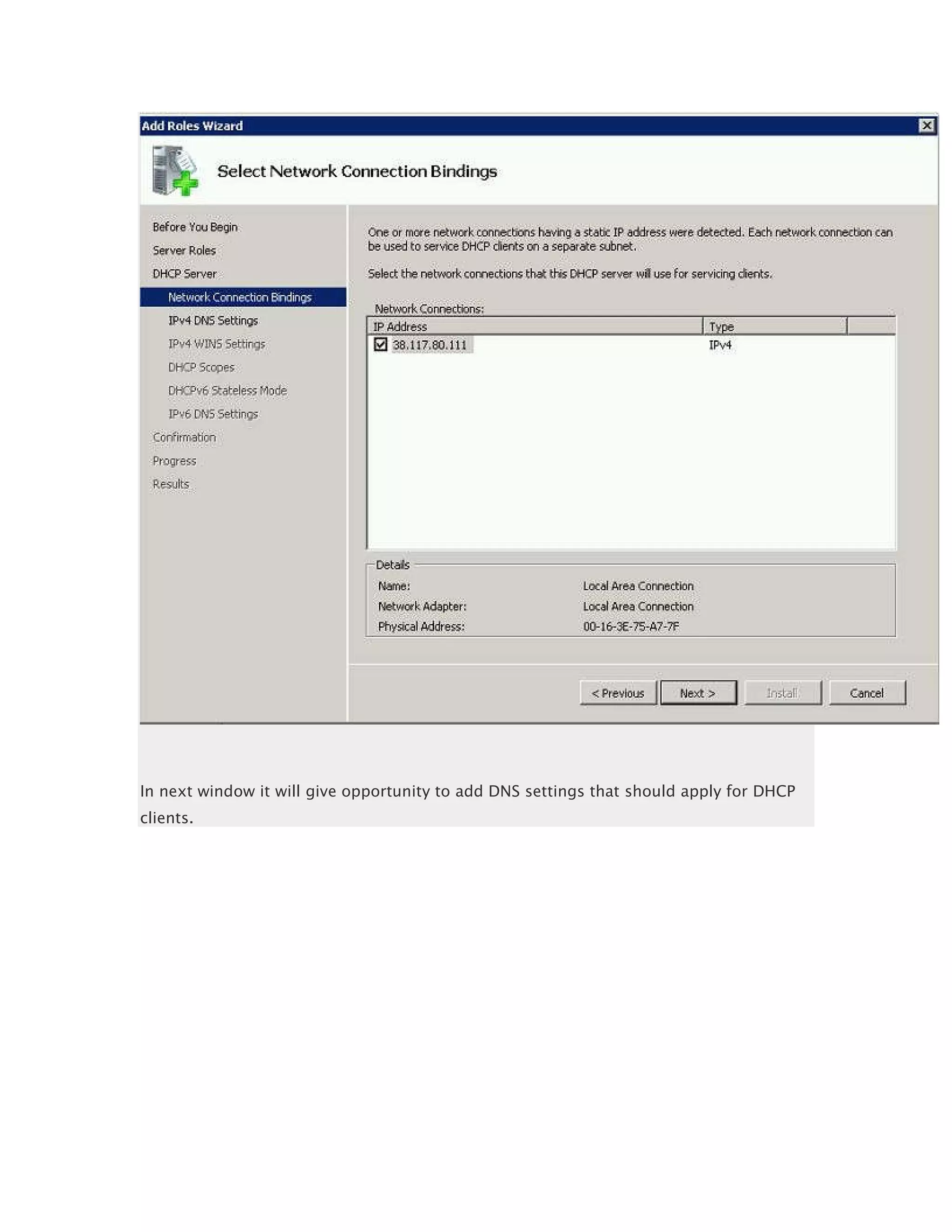 Step by step guide to install dhcp role and configure | PDF